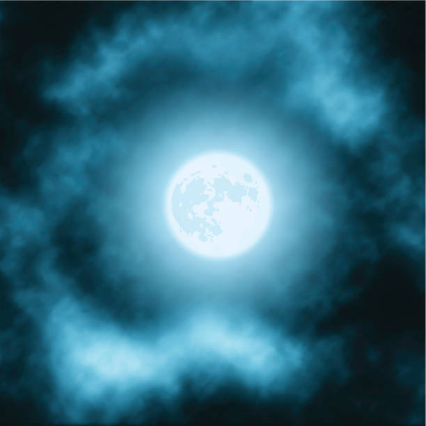Free Stock Photo of Luminous full moon with halo effect | Download Free ...