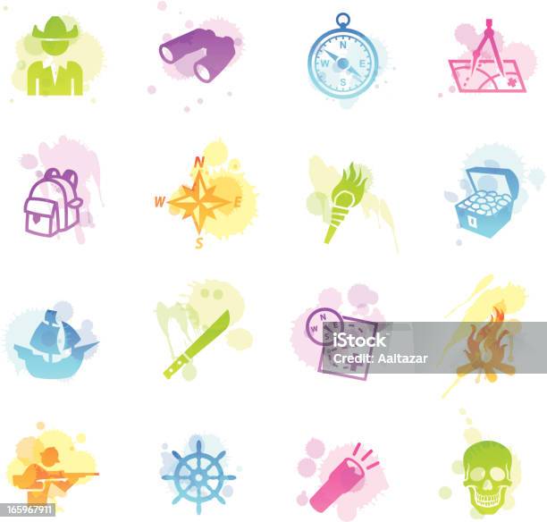 Stains Icons Exploration向量圖形及更多百寶箱圖片 百寶箱 圖示 探索者 Istock