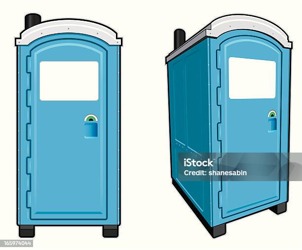 Portable Toilet向量圖形及更多流動廁所圖片 流動廁所 矢量圖 前門 Istock