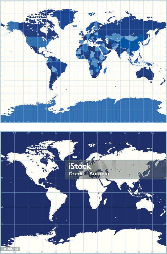 World Map With Graticules Stock Illustration - Download Image Now ... World Map With Graticules Stock Illustration - Download Image Now ...