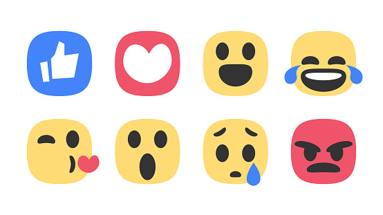 Emoticons Social Media Essentials Stock Illustration Download Image