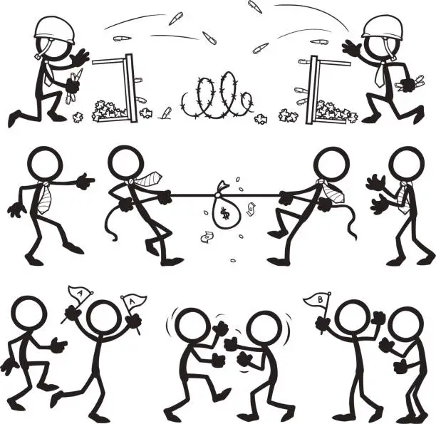 Imagens De Clipart Gratuitas De Stick Figure Fighting Freeimages