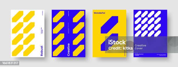 Template Sampul Buku Abstrak Desain Banner Kreatif Tata Letak Laporan