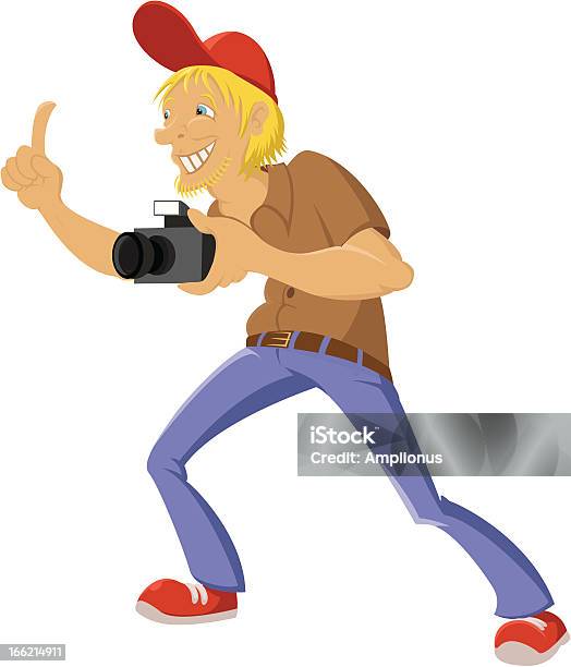 Photographer 관광객에 대한 스톡 벡터 아트 및 기타 이미지 관광객 남자 모자 모자류 Istock
