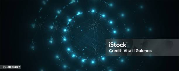 Technology Abstract Futuristic Background For Internet Business Big