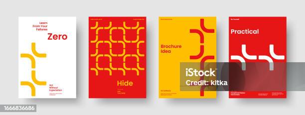 Template Brosur Modern Desain Banner Terisolasi Tata Letak Laporan