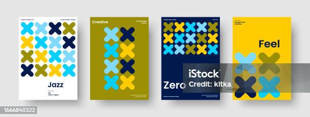 Template Laporan Modern Desain Flyer Kreatif Tata Letak Poster Abstrak