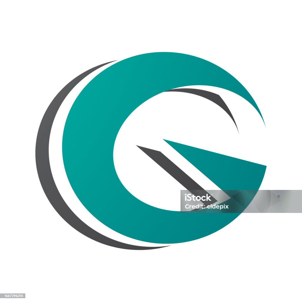 Persian Green And Black Round Layered Letter G Icon Stock Illustration ... Persian Green And Black Round Layered Letter G Icon Stock Illustration ...