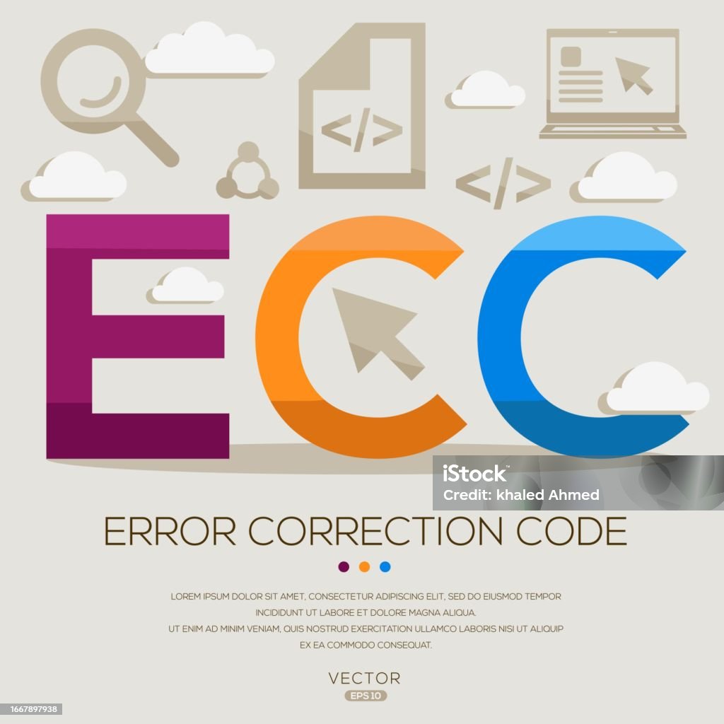 Ecc Error Correction Code Stock Illustration Download Image Now Analyzing Business Coding