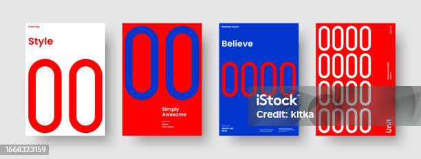 Tata Letak Latar Belakang Kreatif Template Laporan Terisolasi Desain