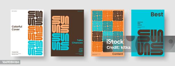 Tata Letak Latar Belakang Geometris Template Laporan Modern Desain