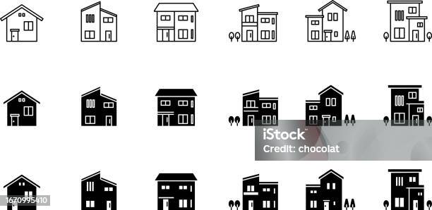 Jeu Dicônes De Différents Types De Bâtiments Dans Vector Vecteurs