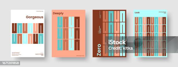 Template Sampul Buku Geometris Desain Laporan Kreatif Tata Letak Latar