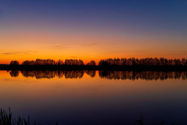 Free Stock Photo of A fading sunset over a lake | Download Free Images ...