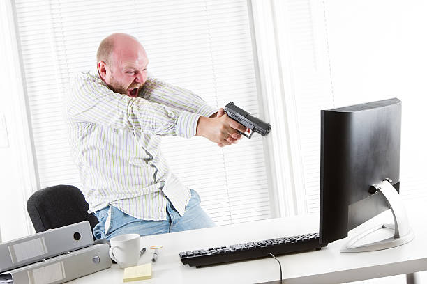 290+ Pointing Gun At Computer Stock Photos, Pictures & Royalty-Free ... 290+ Pointing Gun At Computer Stock Photos, Pictures & Royalty-Free ...