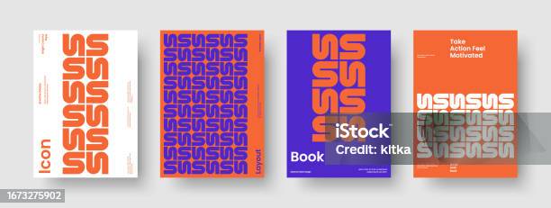 Template Sampul Buku Terisolasi Tata Letak Poster Modern Desain Banner