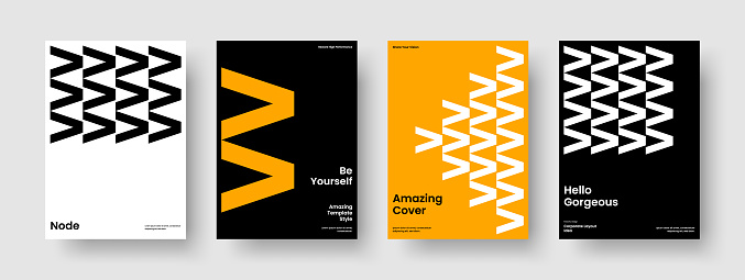 Tata Letak Flyer Kreatif Template Sampul Buku Modern Desain Poster
