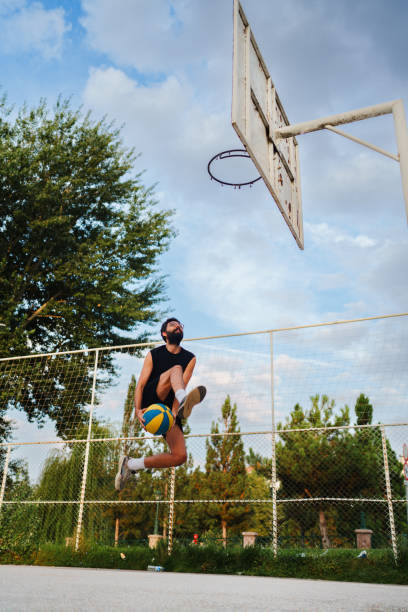 Free Stock Photo of Basketball Sinking Through Basketball Hoop ...