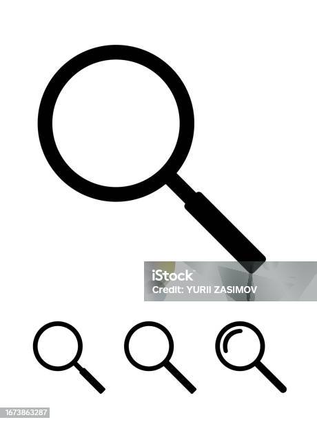 Icône De Loupe Loupe De Vecteur Ou Signe De Loupe Vecteurs Libres De