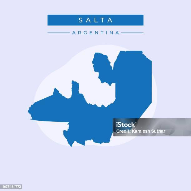 Vector Illustration Vector Of Salta Map Argentina Stock Illustration Download Image Now