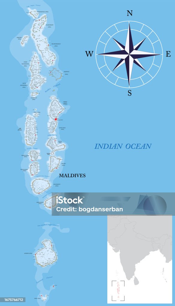Maldives Islands Highly Detailed Physical Map Stock Illustration ... Maldives Islands Highly Detailed Physical Map Stock Illustration ...