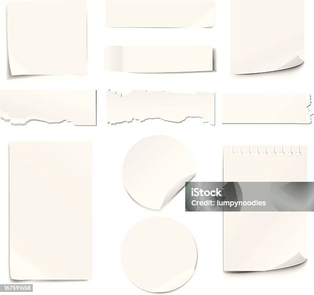 Pieces Of Paper向量圖形及更多紙圖片 紙 撕爛的 便利貼 Istock