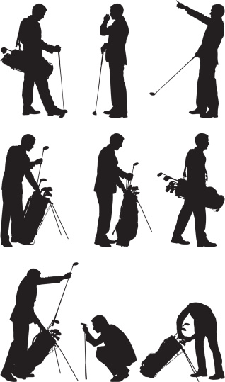 Welsh Golfer 골프 가방에 대한 스톡 벡터 아트 및 기타 이미지 골프 가방 벡터 가리키기 Istock