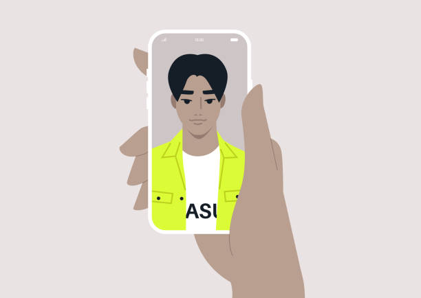 40 Korean Selfie Stock Illustrations Royalty Free Vector Graphics