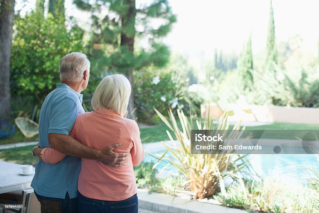 Smiling Older Couple Hugging Outdoors Stock Photo - Download Image Now ... Smiling Older Couple Hugging Outdoors Stock Photo - Download Image Now ...