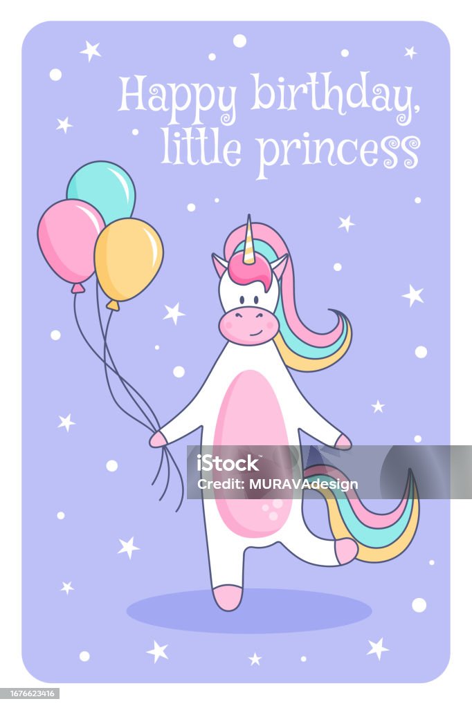 Kartu Ucapan Ulang Tahun Dengan Gaya Kartun Unicorn Dengan Balon ... Kartu Ucapan Ulang Tahun Dengan Gaya Kartun Unicorn Dengan Balon ...