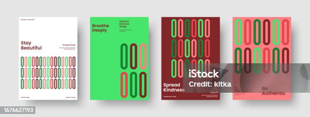Template Brosur Kreatif Desain Poster Abstrak Tata Letak Sampul Buku