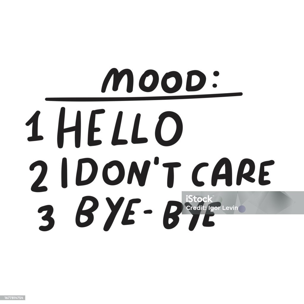 Mood Funny List Lettering Stock Illustration Download Image Now Art Banner Sign Beauty