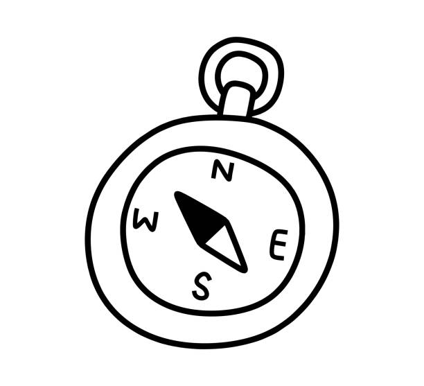 Compass Clipart Black And White