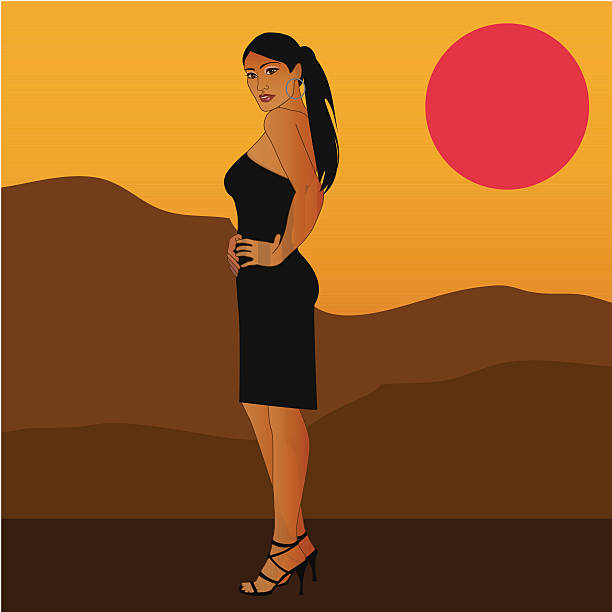 Smooth Black Hair Illustrations Royalty Free Vector Graphics And Clip