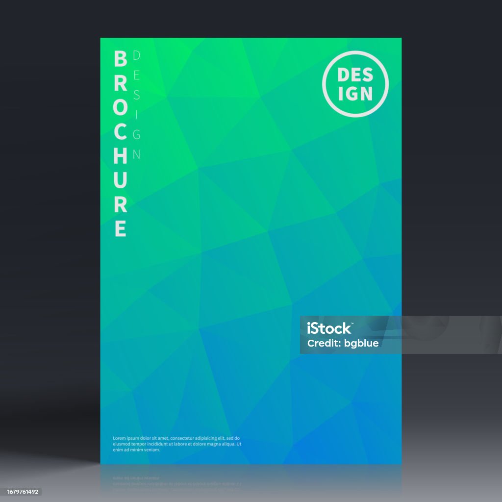 Brochure Template Layout Green Cover Design Business Annual Report