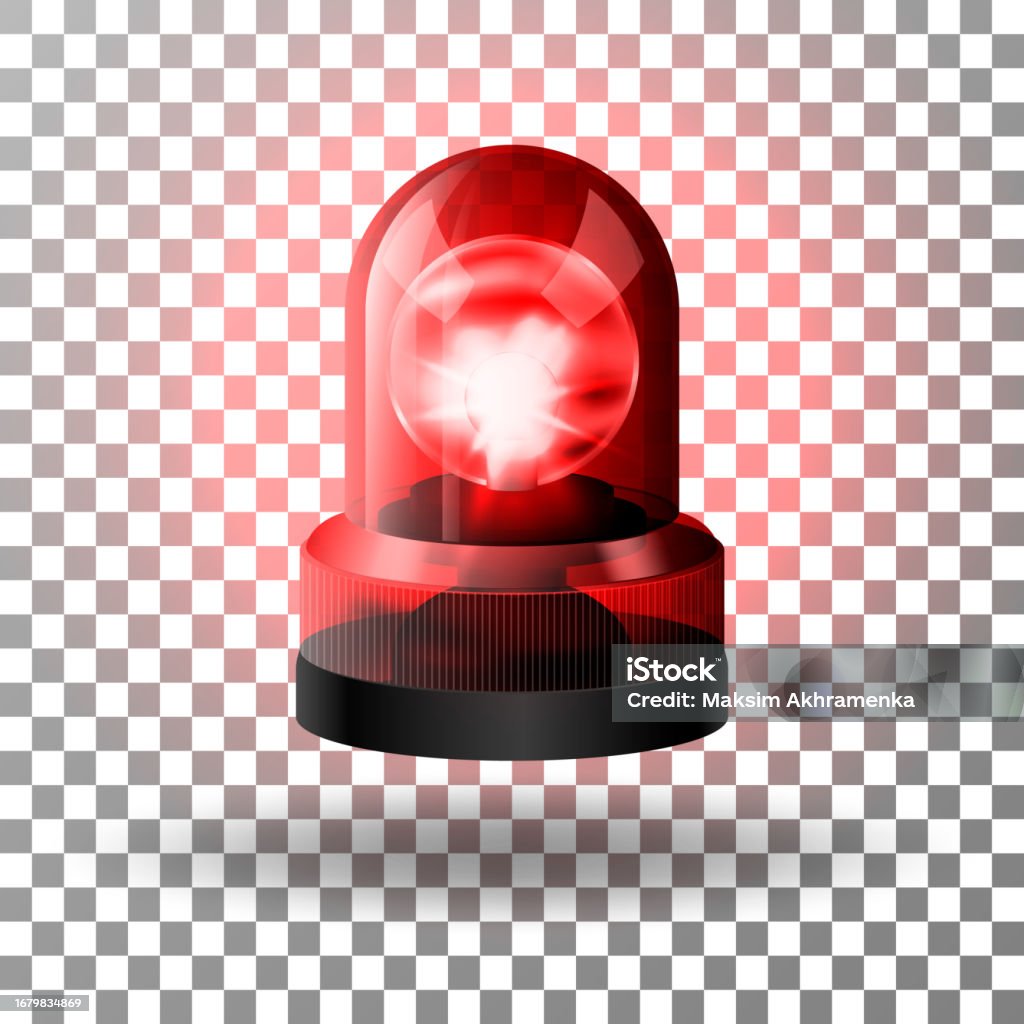 Realistic Red Flasher Siren For Cars Emergency Flashing Siren Stock ... Realistic Red Flasher Siren For Cars Emergency Flashing Siren Stock ...
