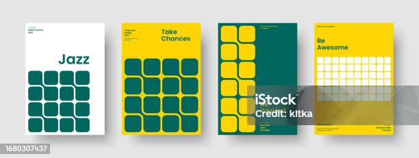Template Poster Abstrak Desain Presentasi Bisnis Terisolasi Tata Letak