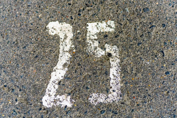 Free picture: White paint letters on concrete pavement close-up photo