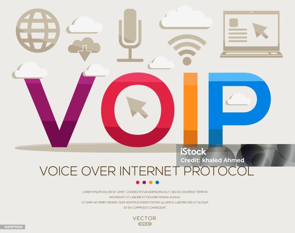 Voip Voice Over Internet Protocol Stock Illustration Download Image