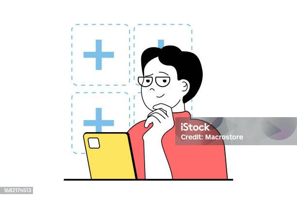 Konsep Pengembangan Aplikasi Dengan Adegan Orang Dalam Desain Web Datar
