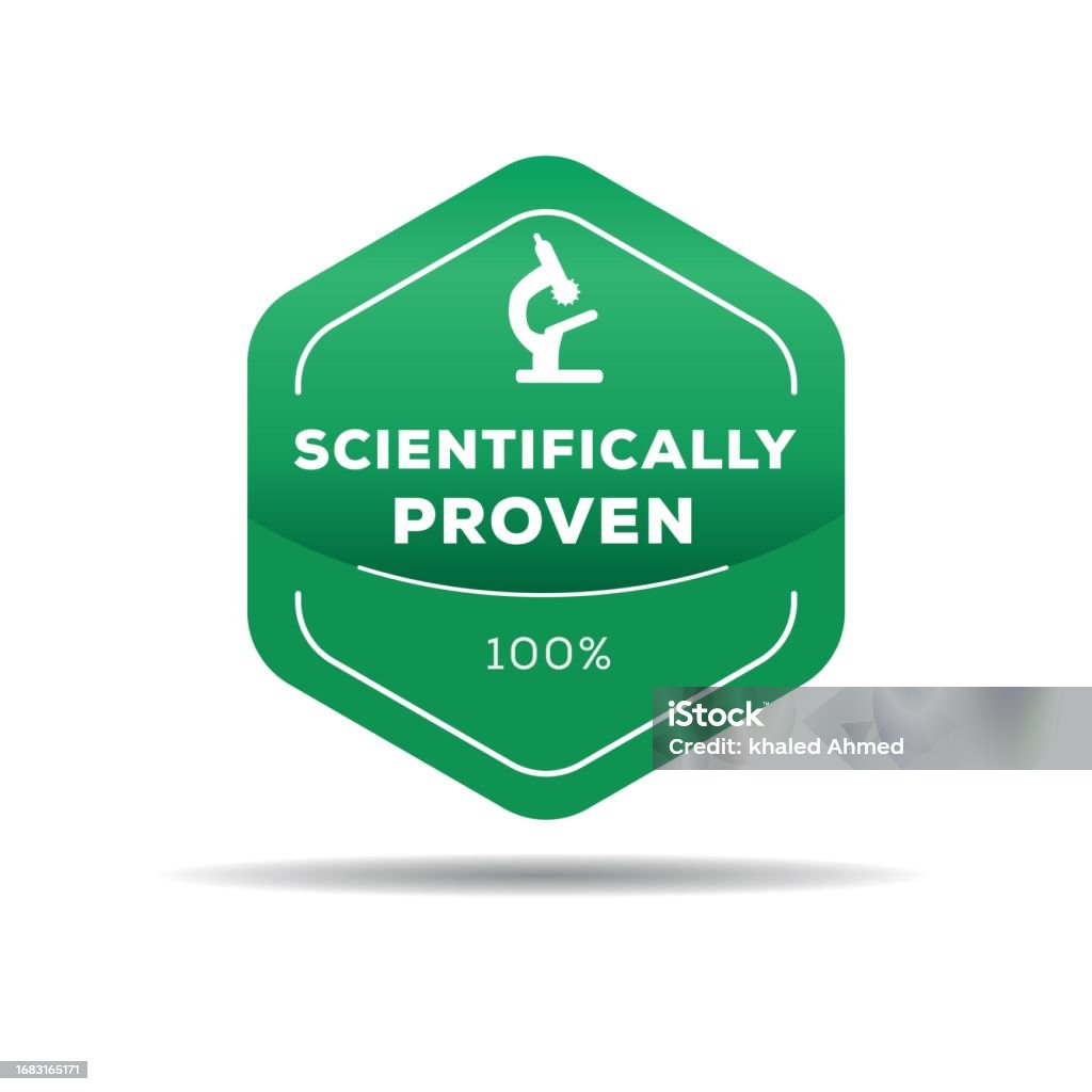 Scientifically Proven Label Stock Illustration Download Image Now Agreement Analyzing