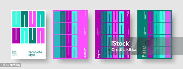 Desain Banner Terisolasi Tata Letak Poster Geometris Template Laporan