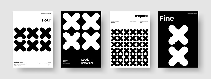 Desain Sampul Buku Terisolasi Template Banner Modern Tata Letak Laporan