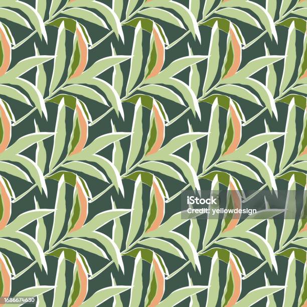 Wallpaper Daun Palem Tropis Bergaya Pola Mulus Daun Palem Hutan ... Wallpaper Daun Palem Tropis Bergaya Pola Mulus Daun Palem Hutan ...