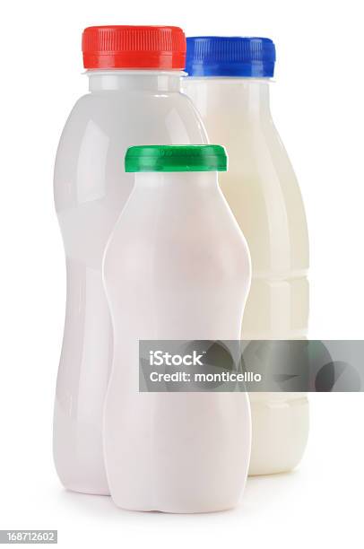 3병 우유관 제품 흰색 바탕에 그림자와 0명에 대한 스톡 사진 및 기타 이미지 0명 마실 것 병 Istock