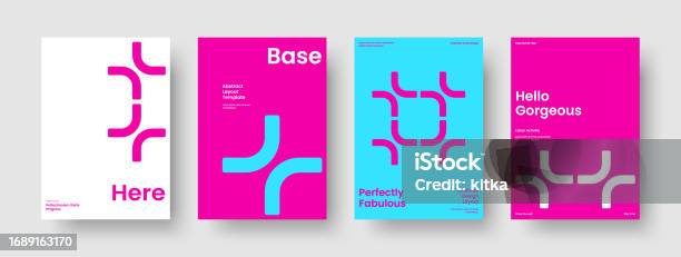 Desain Latar Belakang Modern Template Brosur Terisolasi Tata Letak