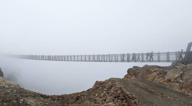 Free Stock Photo of Group of People Walking Across Wooden Bridge ...