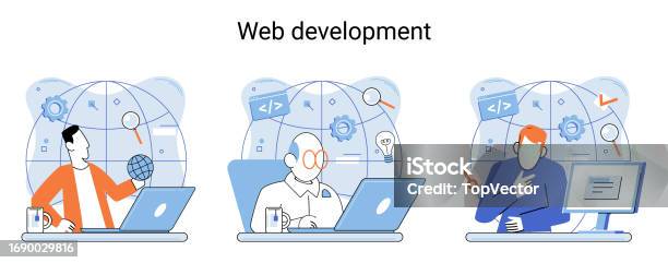 Web Development Coding And Programming Creation Digital Software Mobile