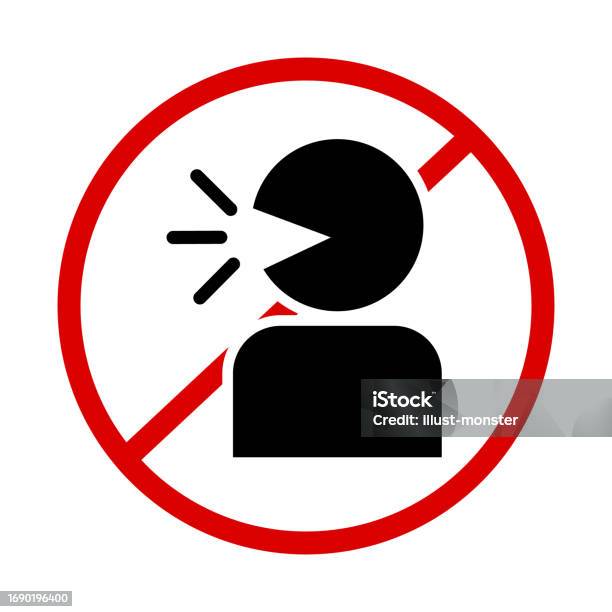 No Talking Sign No Speaking Vector Stock Illustration - Download Image ... No Talking Sign No Speaking Vector Stock Illustration - Download Image ...