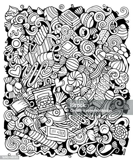 Permen Manis Kartun Vektor Doodle Ilustrasi Ilustrasi Stok - Unduh ... Permen Manis Kartun Vektor Doodle Ilustrasi Ilustrasi Stok - Unduh ...